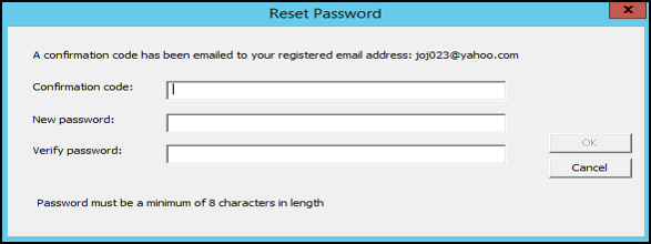 Resetting your Password